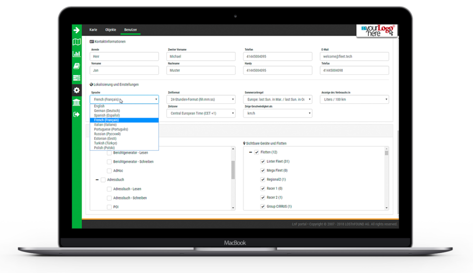 Funktionen - fleet.tech